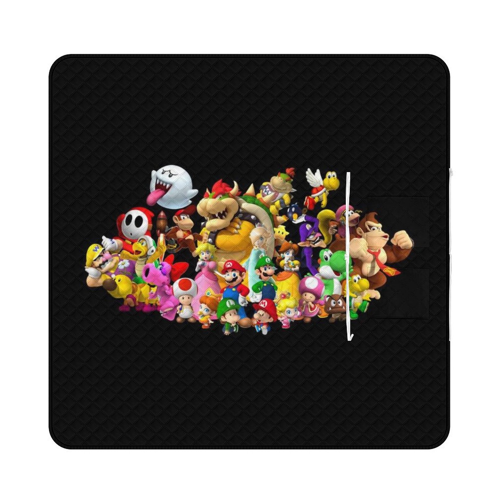 Super Mario Waterproof Foldable Beach Blanket Picnic Mat Tote Perfect ...