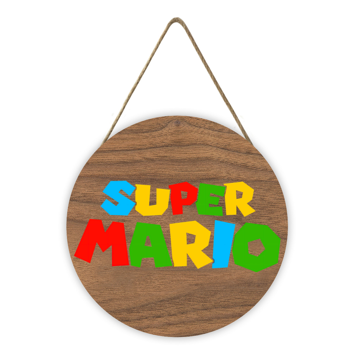 Super Mario Welcome Sign Front Door Decoration Cartoon Anime Fan Door ...