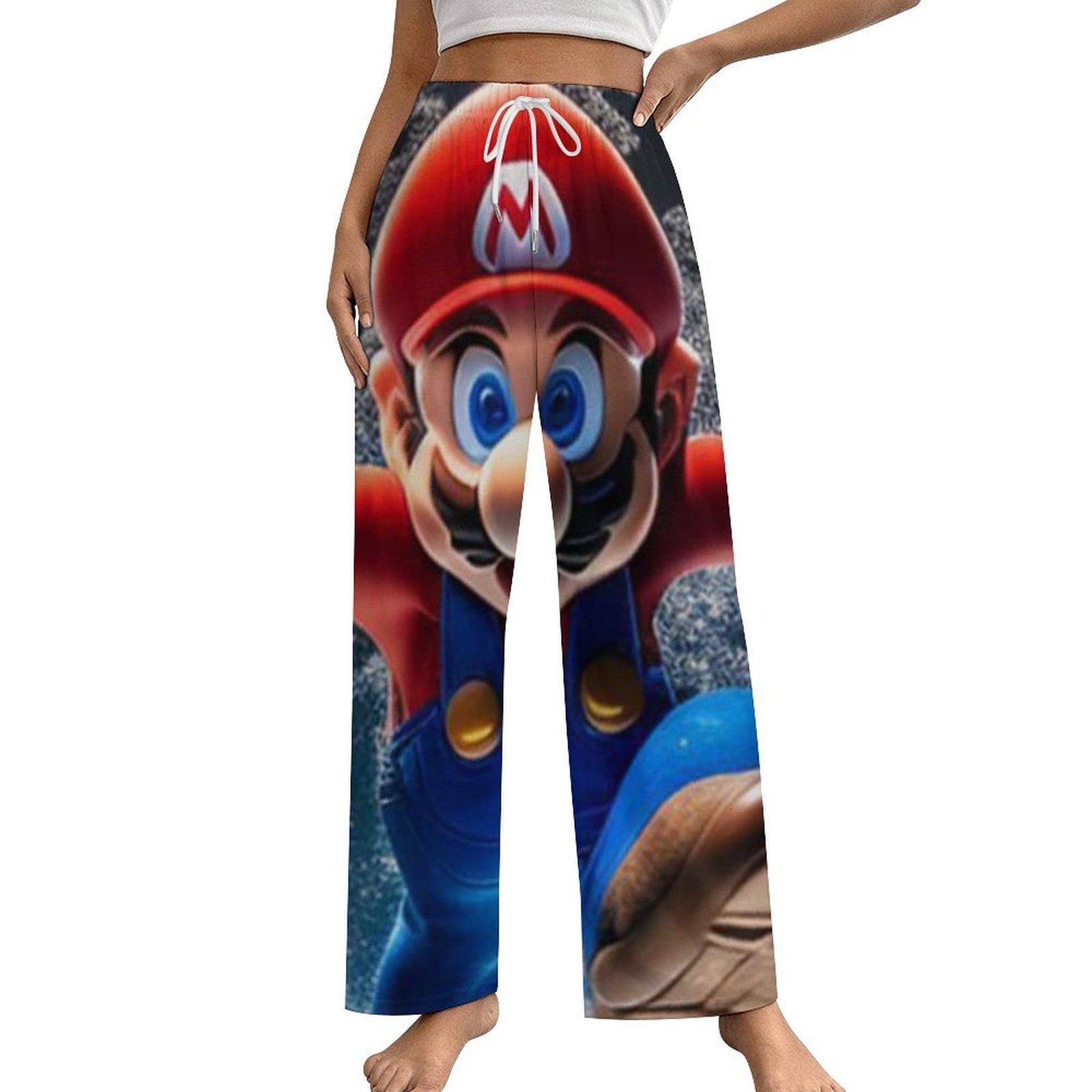 Super Mario Women Pajama Pants Causal Comfy Lounge Sleep Bottoms Loose ...