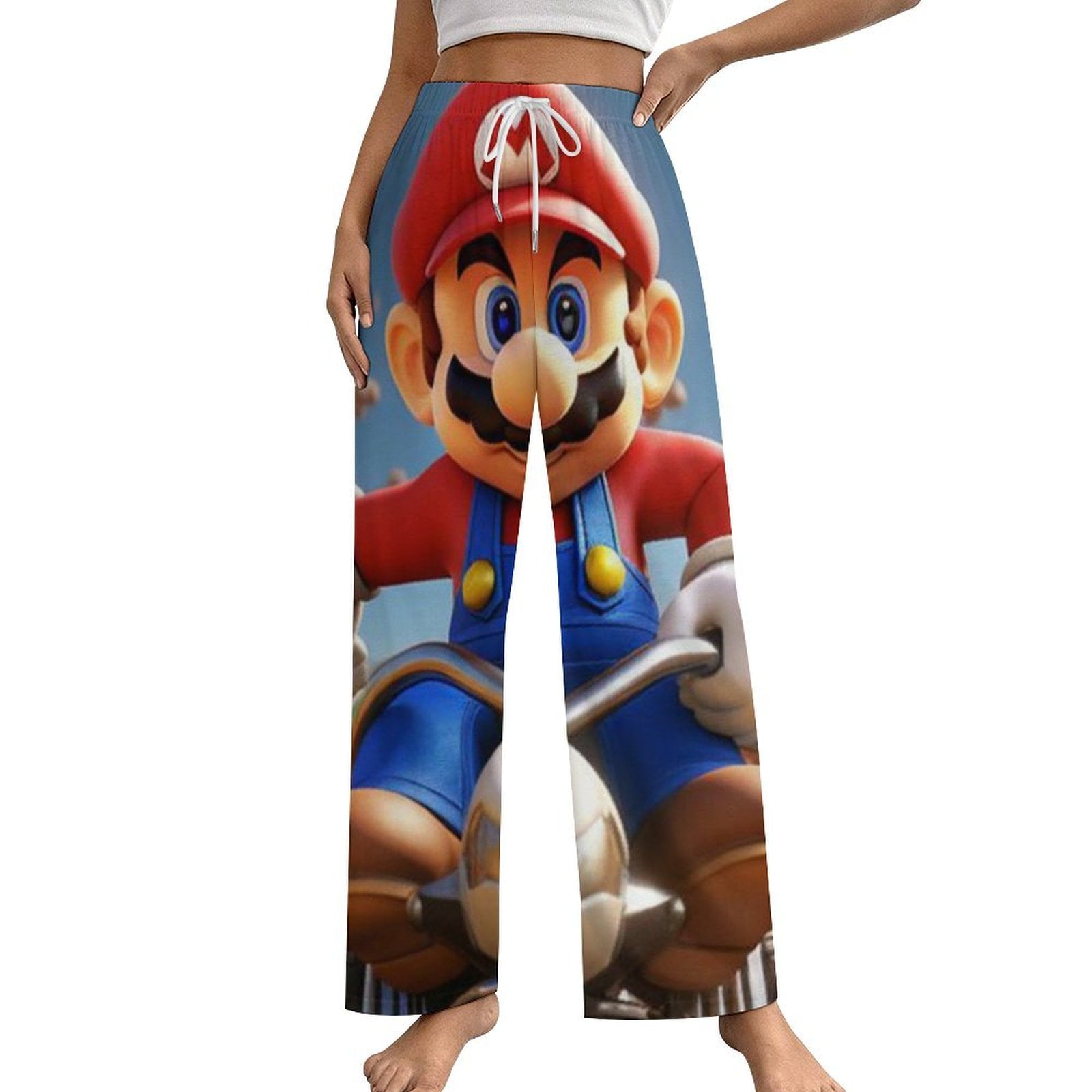 Super Mario Women Pajama Pants Causal Comfy Lounge Sleep Bottoms Loose ...