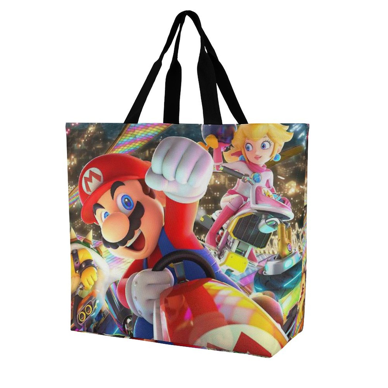 Super Mario Women Tote Bags Lightweight One Shoulder Shopping Bag ...