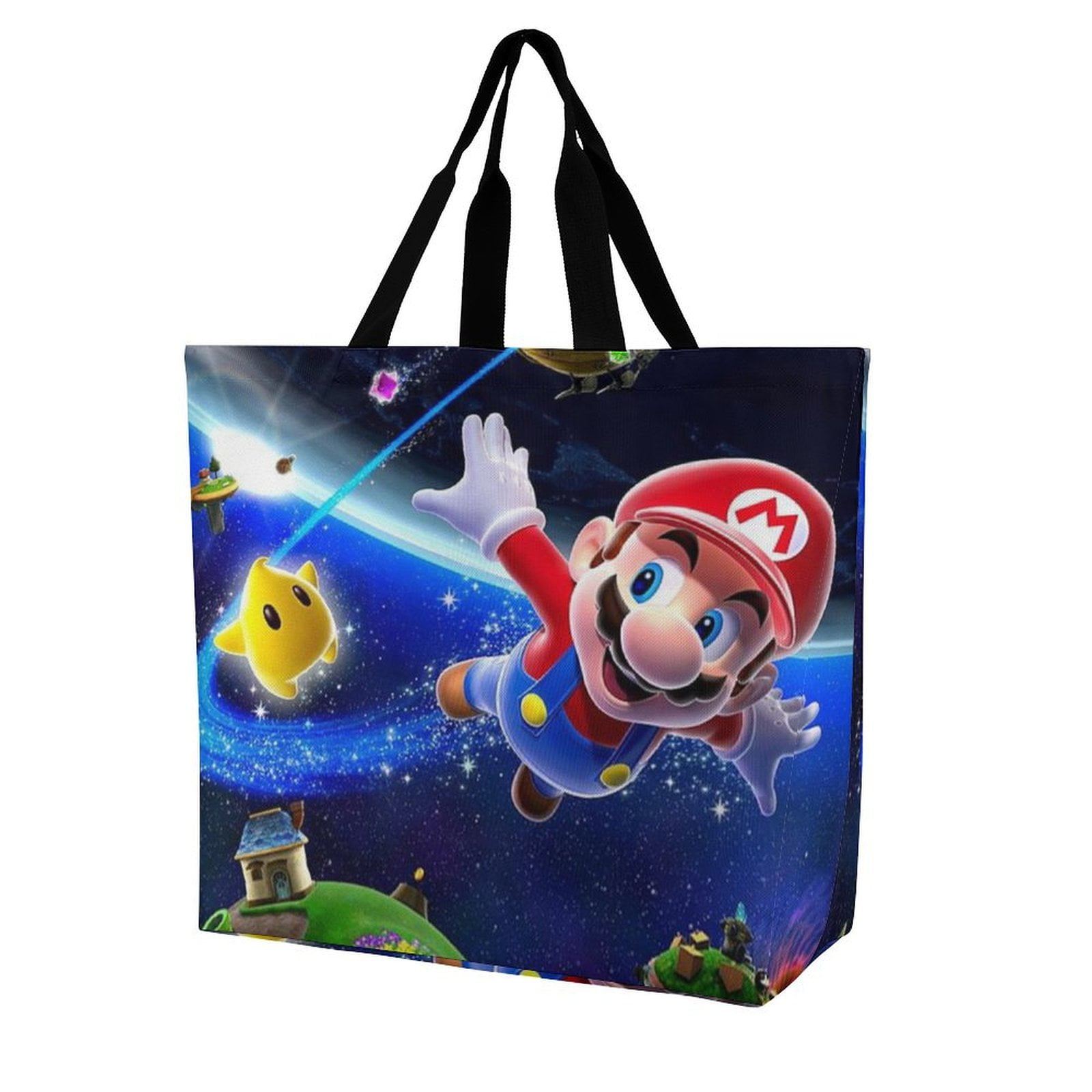 Super Mario Women Tote Bags Lightweight One Shoulder Shopping Bag ...