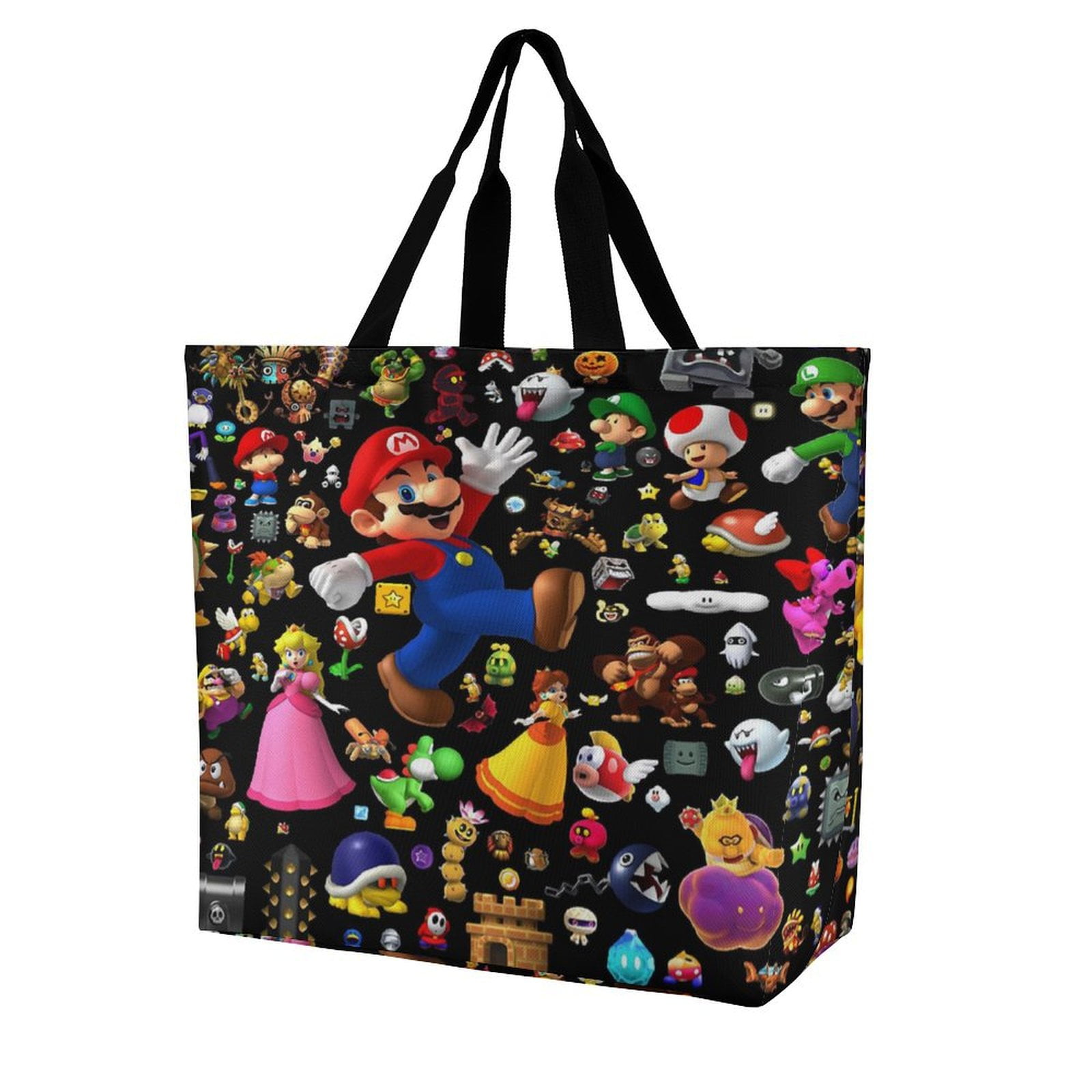 Super Mario Women Tote Bags Lightweight One Shoulder Shopping Bag ...