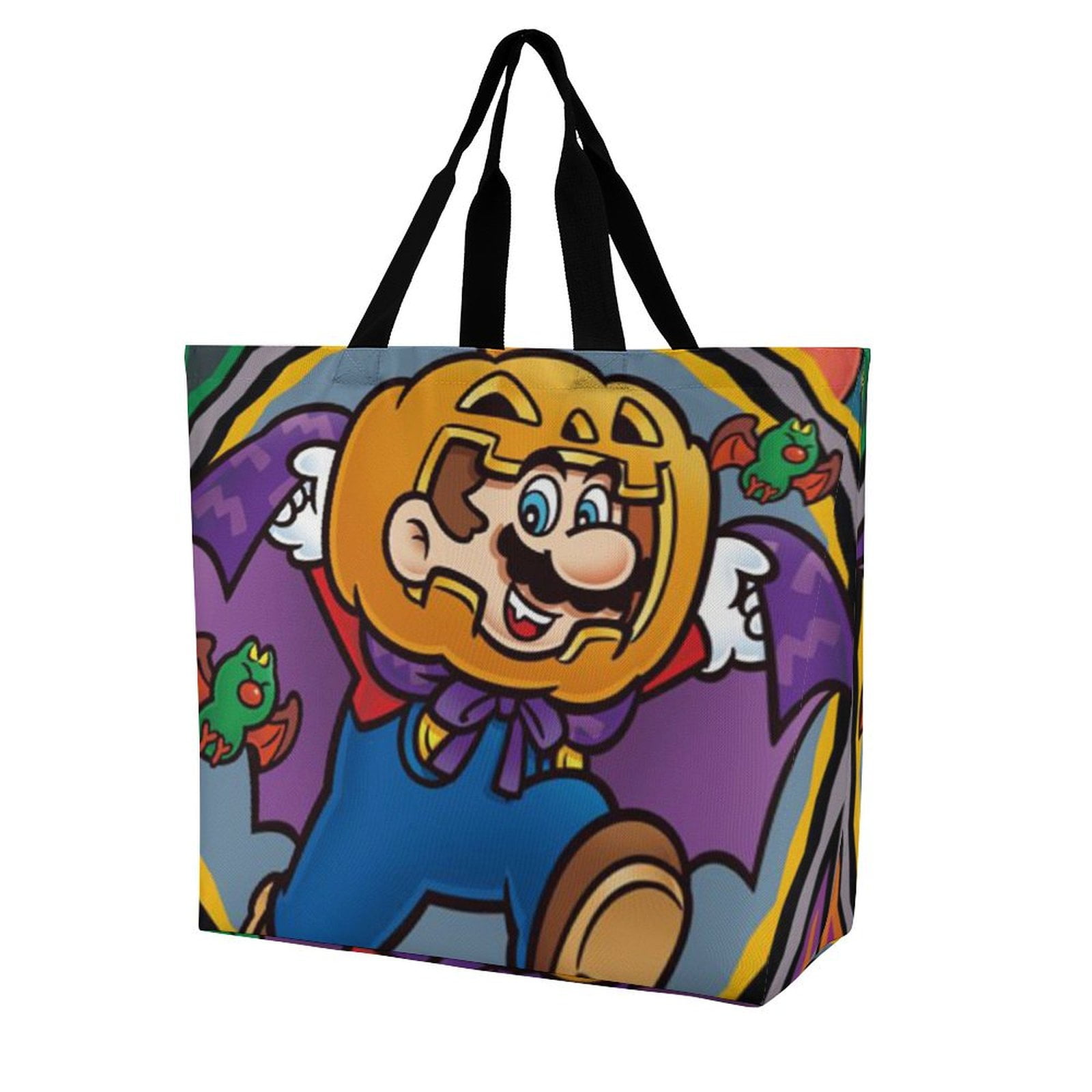 Super Mario Women Tote Bags Lightweight One Shoulder Shopping Bag ...