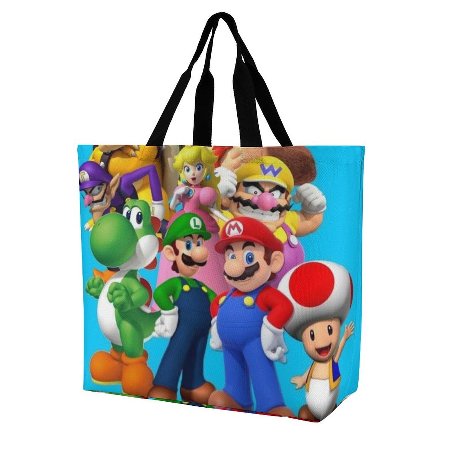 Super Mario Women Tote Bags Lightweight One Shoulder Shopping Bag ...