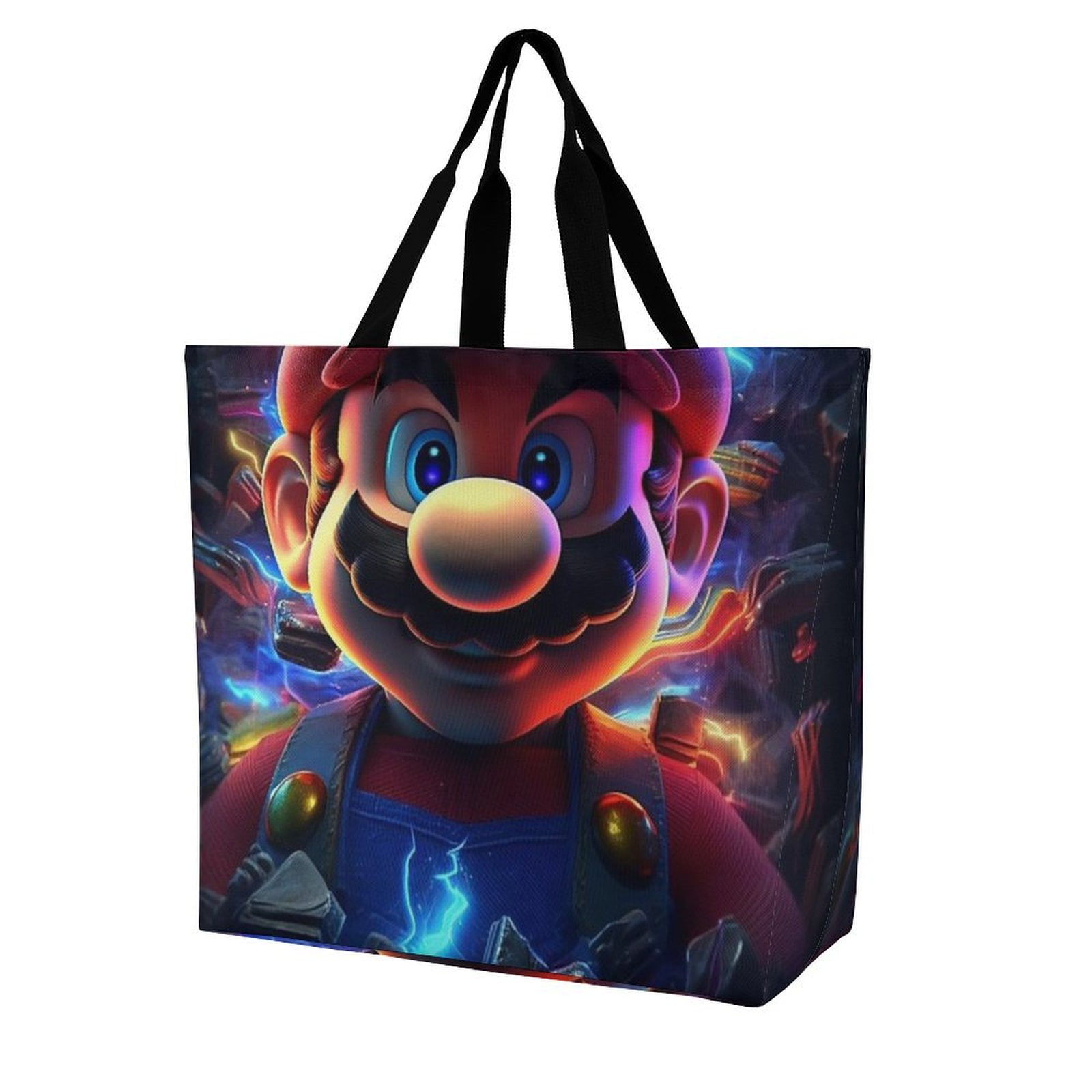 Super Mario Women Tote Bags Lightweight One Shoulder Shopping Bag ...