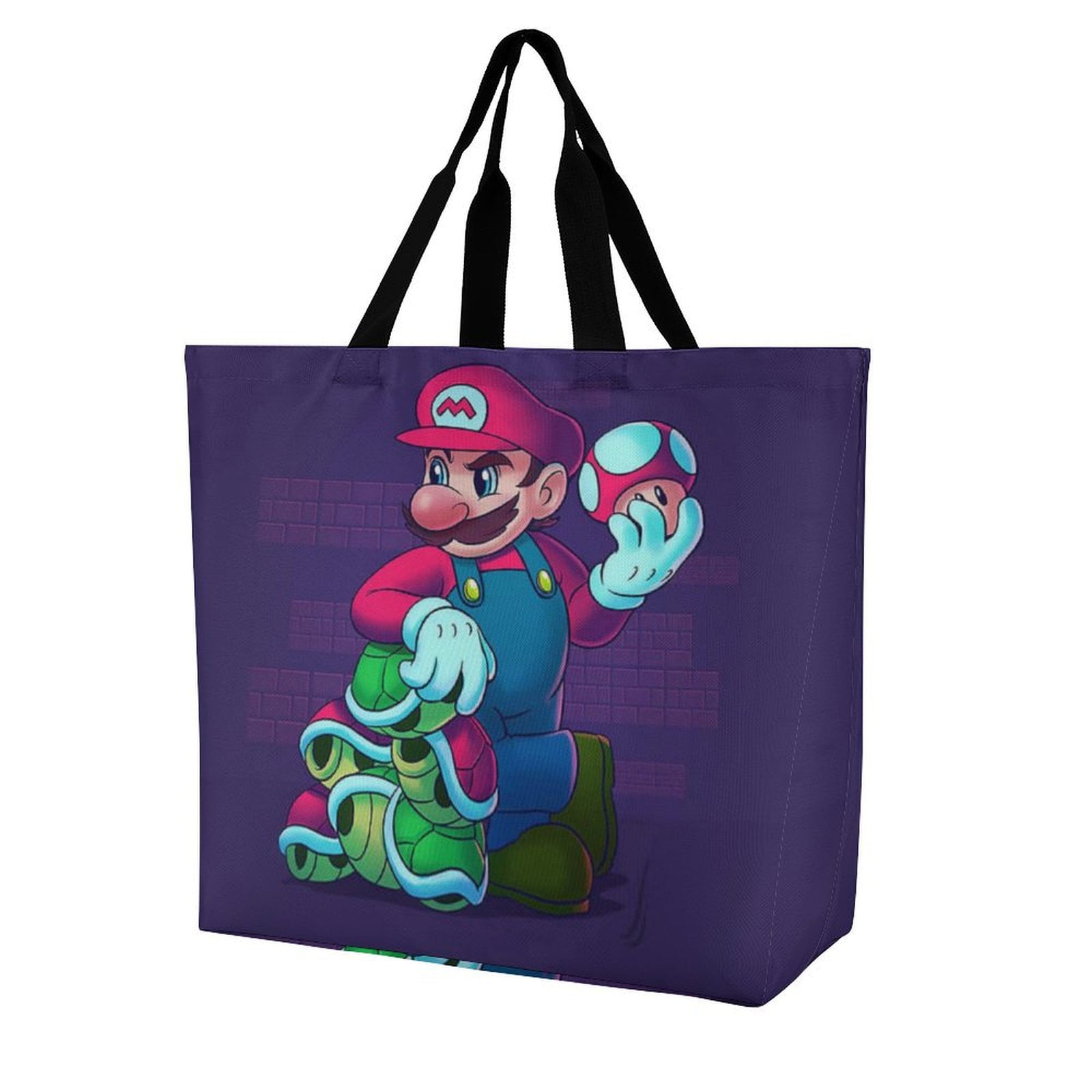 Super Mario Women Tote Bags Lightweight One Shoulder Shopping Bag ...