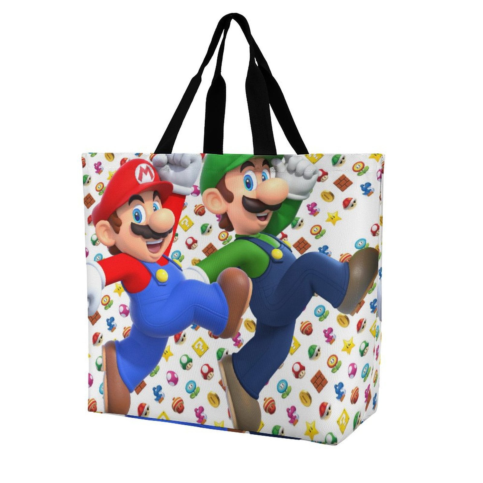 Super Mario Women Tote Bags Lightweight One Shoulder Shopping Bag ...