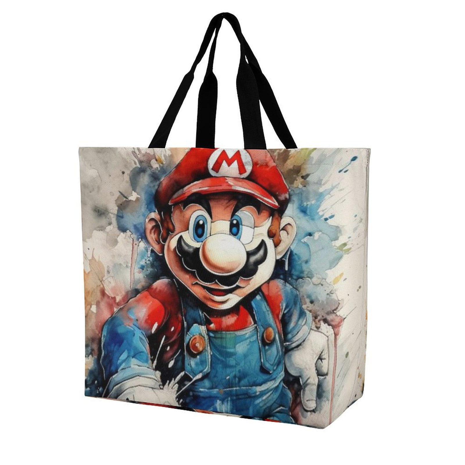 Super Mario Women Tote Bags Lightweight One Shoulder Shopping Bag ...