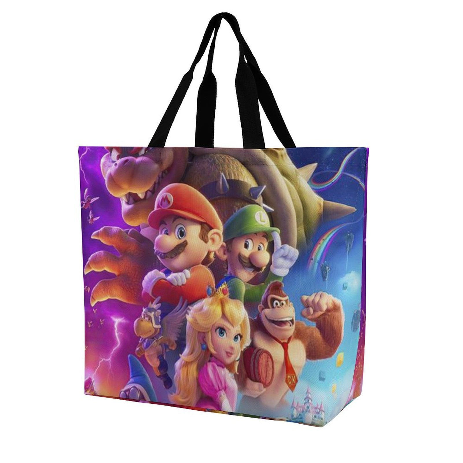 Super Mario Women Tote Bags Lightweight One Shoulder Shopping Bag ...