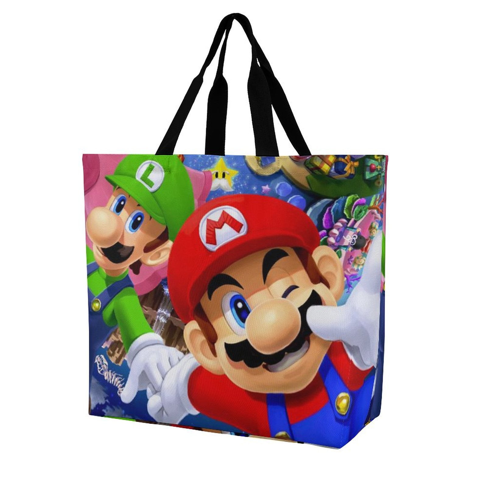 Super Mario Women Tote Bags Lightweight One Shoulder Shopping Bag ...