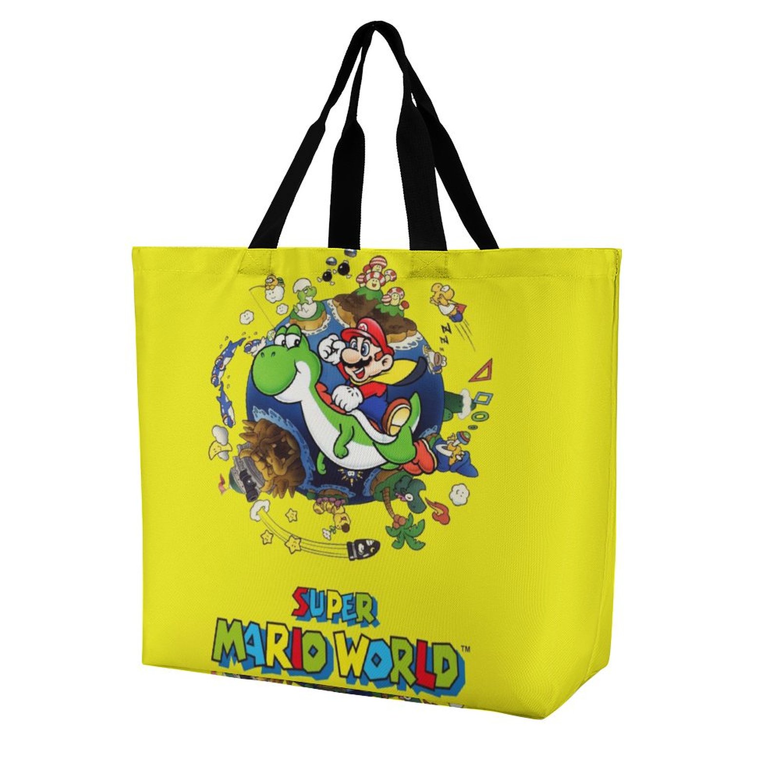 Super Mario Women Tote Bags Lightweight One Shoulder Shopping Bag ...