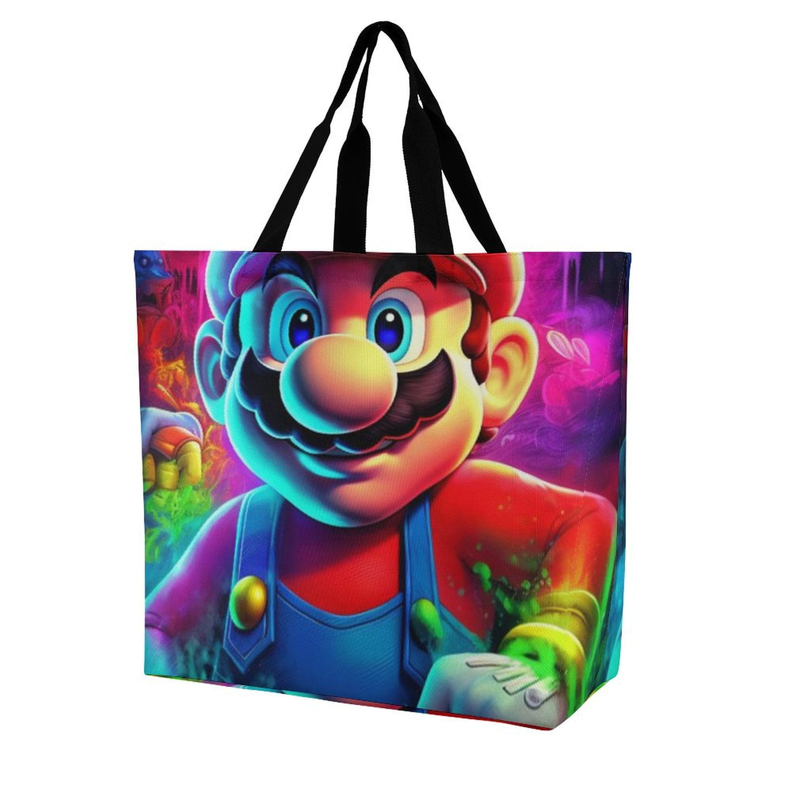 Super Mario Women Tote Bags Lightweight One Shoulder Shopping Bag ...