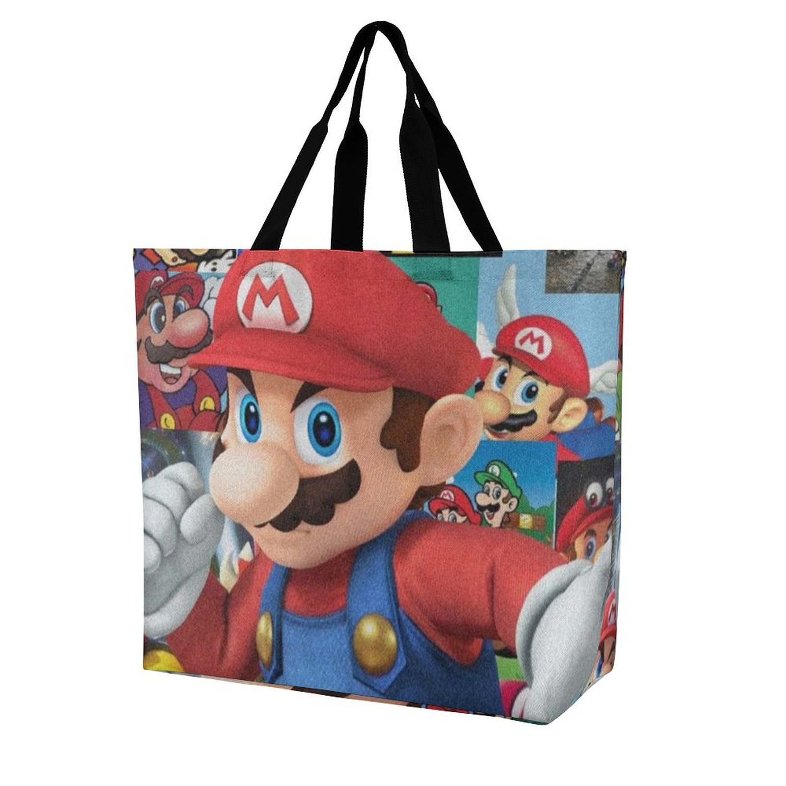 Super Mario Women Tote Bags Lightweight One Shoulder Shopping Bag ...