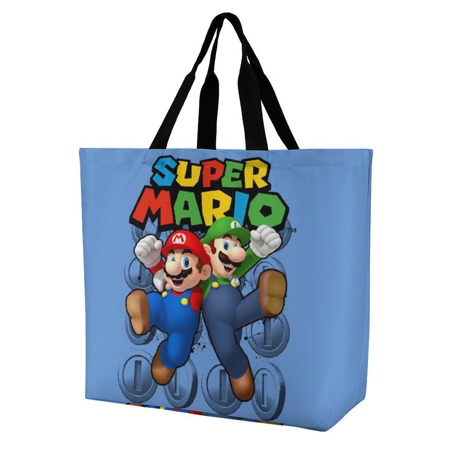Super Mario Women Tote Bags Lightweight One Shoulder Shopping Bag ...