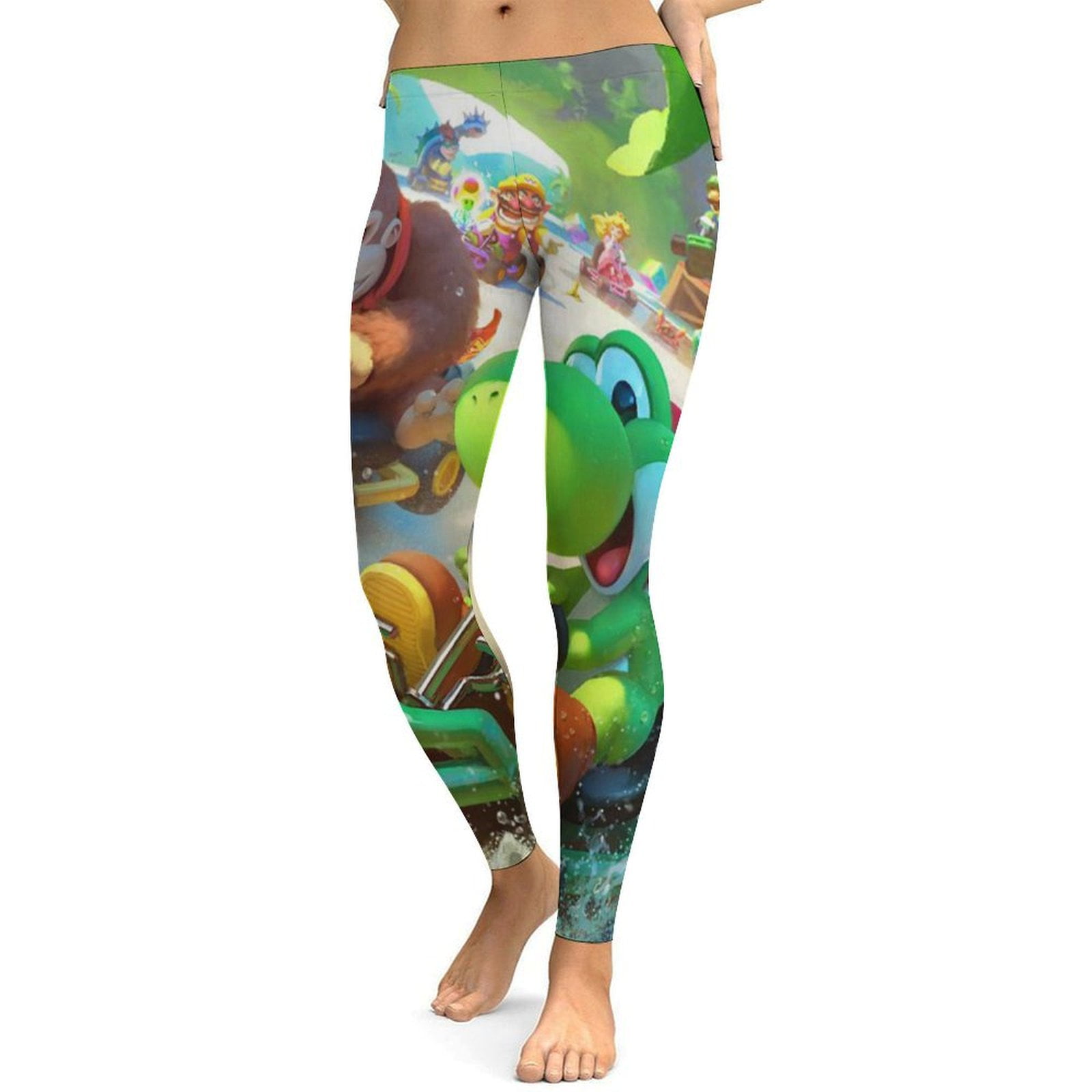 Super Mario Womens Athletic Leggings Soft High Waist Yoga Pants Workout ...