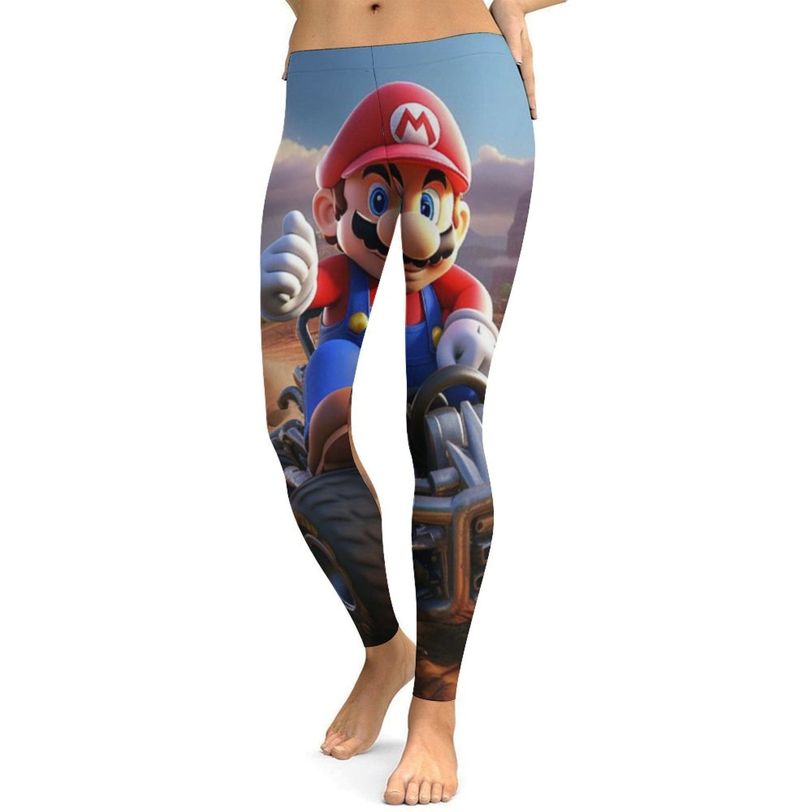 Super Mario Womens Athletic Leggings Soft High Waist Yoga Pants Workout ...