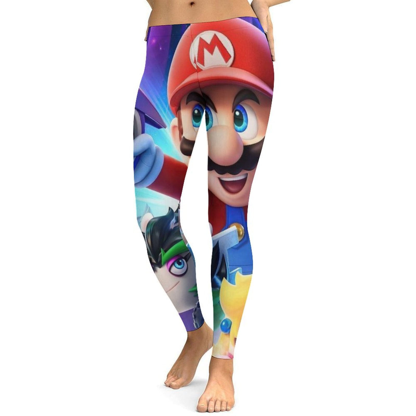 Super Mario Womens Athletic Leggings Soft High Waist Yoga Pants Workout ...