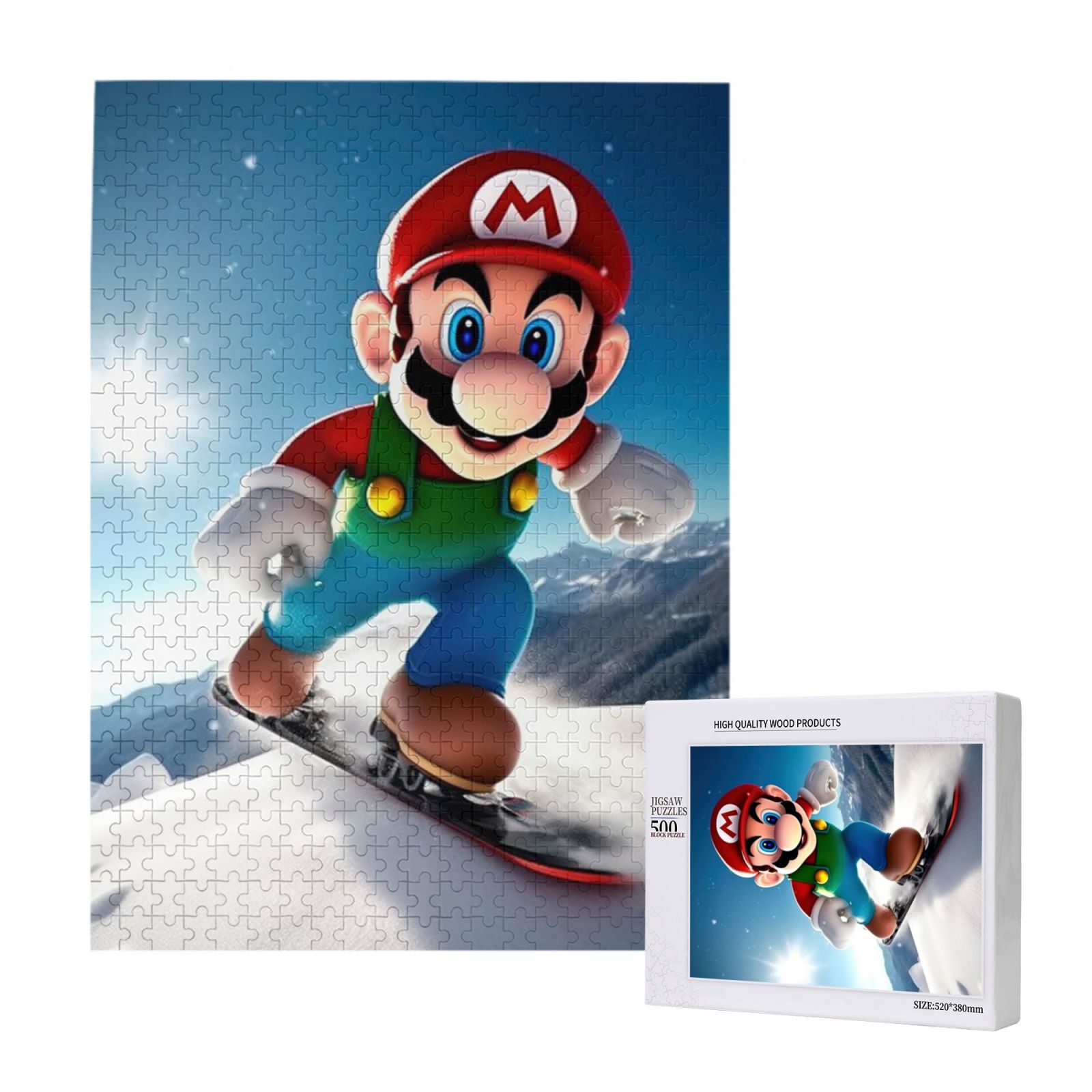 Super Mario Wooden Jigsaw Puzzles Accessories Intellectual ...