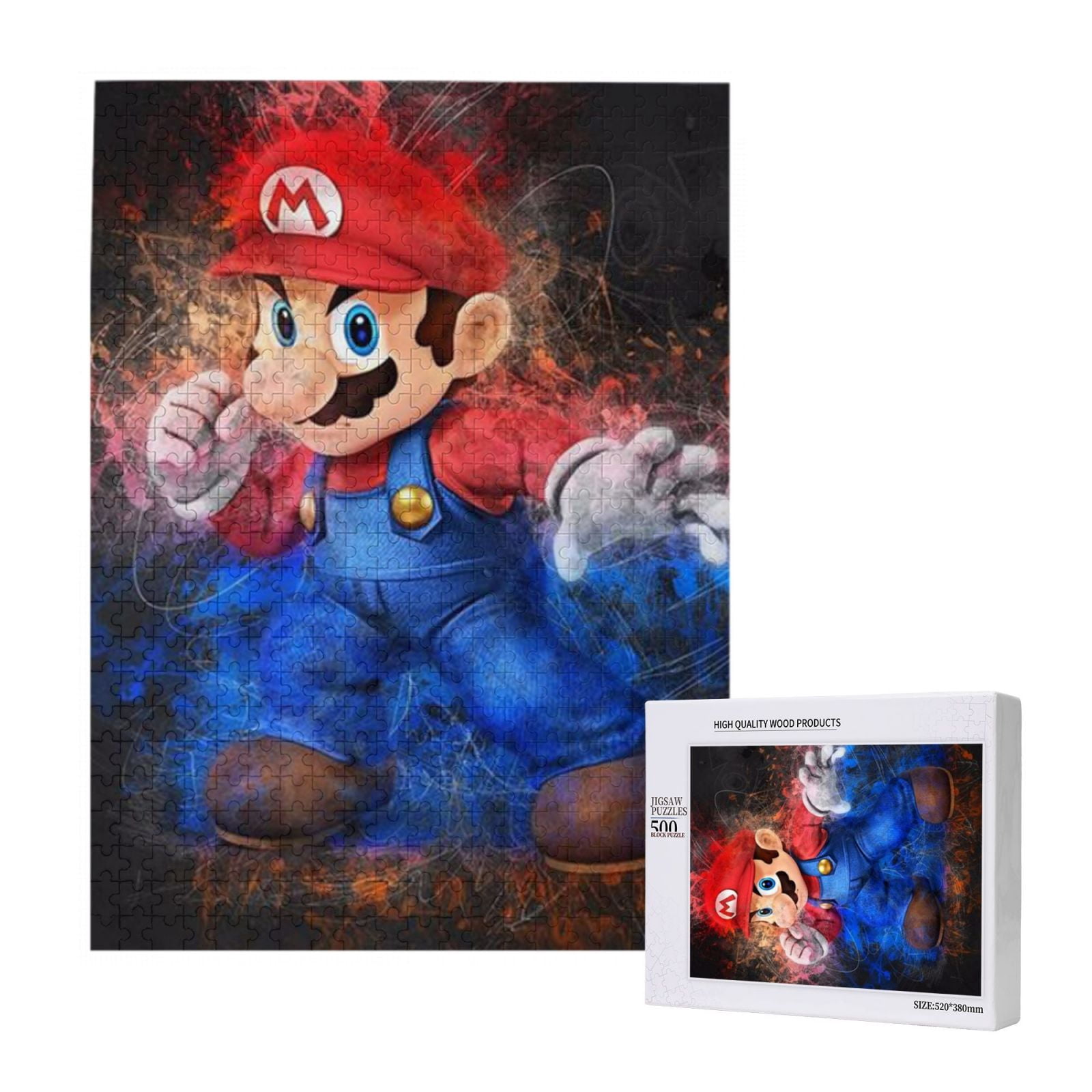 Super Mario Wooden Jigsaw Puzzles Accessories Intellectual ...