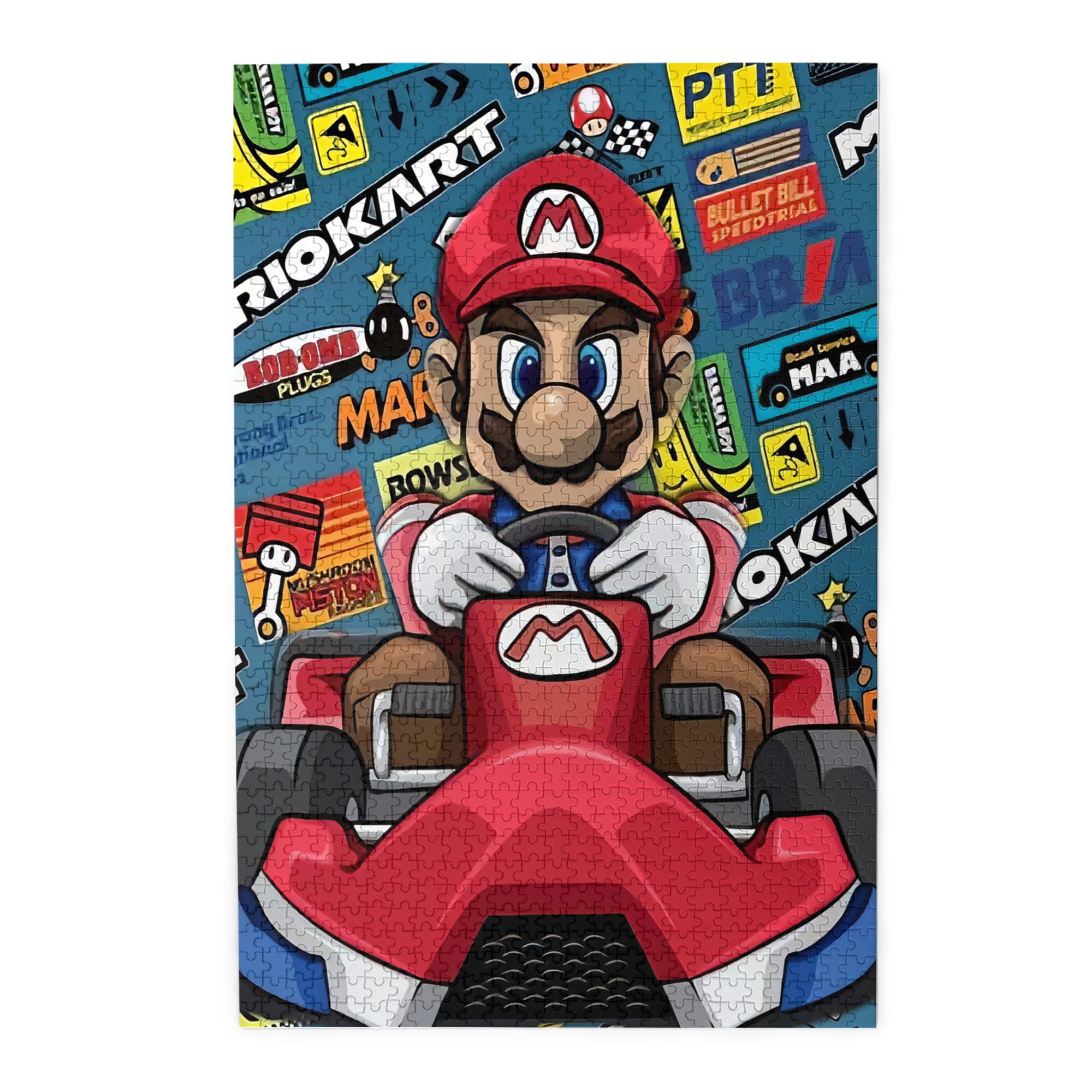 Super Mario Wooden Puzzle 1000 PCS in Plastic Box, DIY Jigsaw Puzzle ...