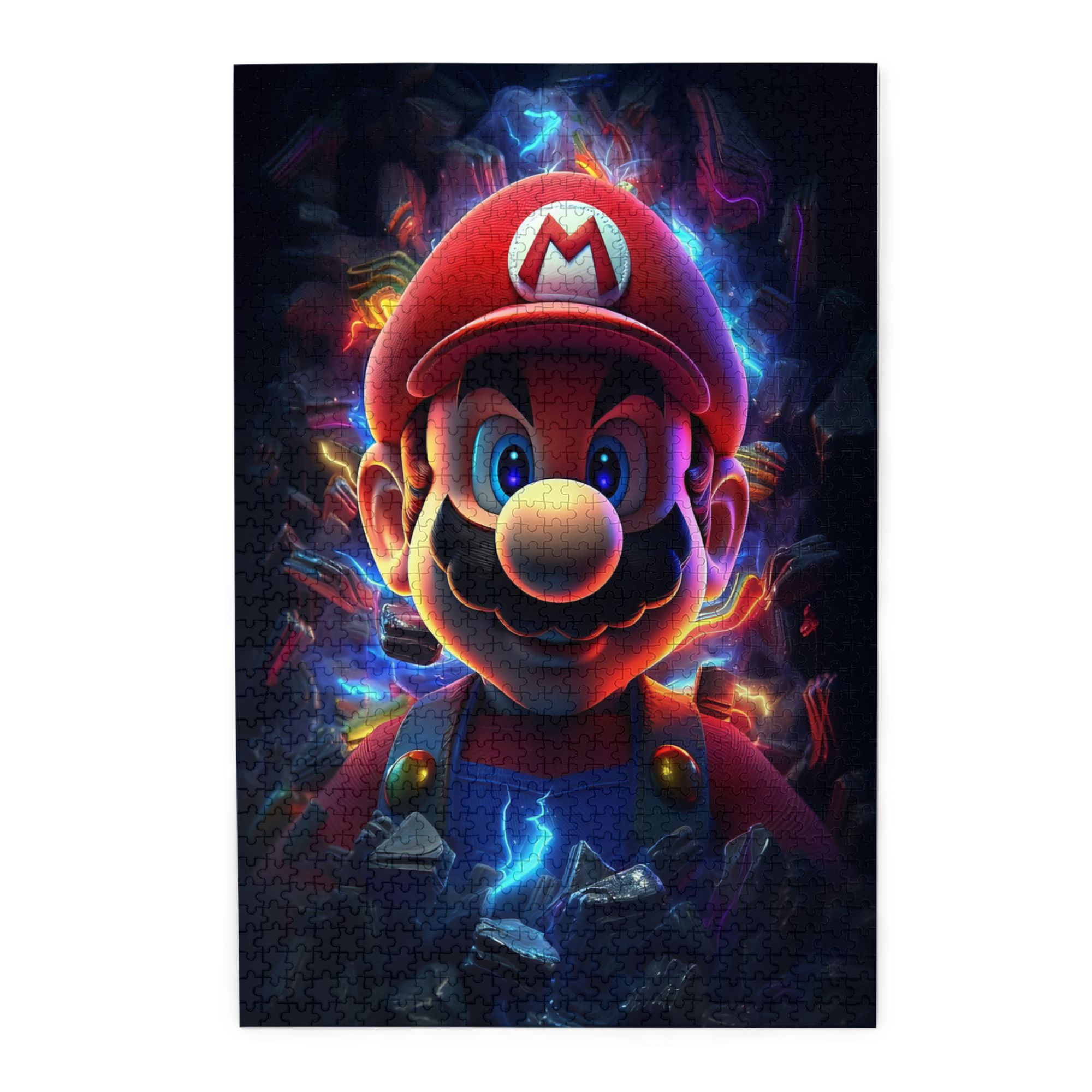 Super Mario Wooden Puzzle 1000 PCS in Plastic Box, DIY Jigsaw Puzzle ...