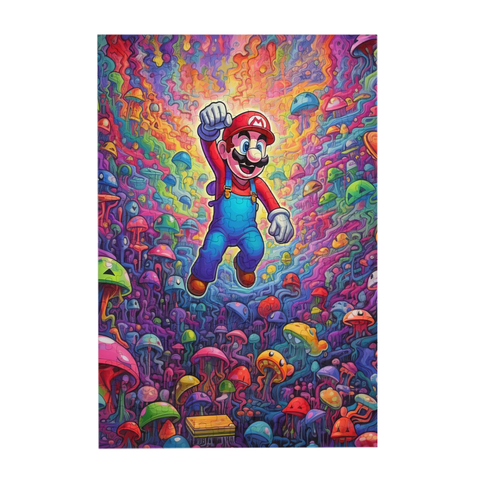 Super Mario Wooden Puzzle 300 PCS in Plastic Box, DIY Jigsaw Puzzle for ...