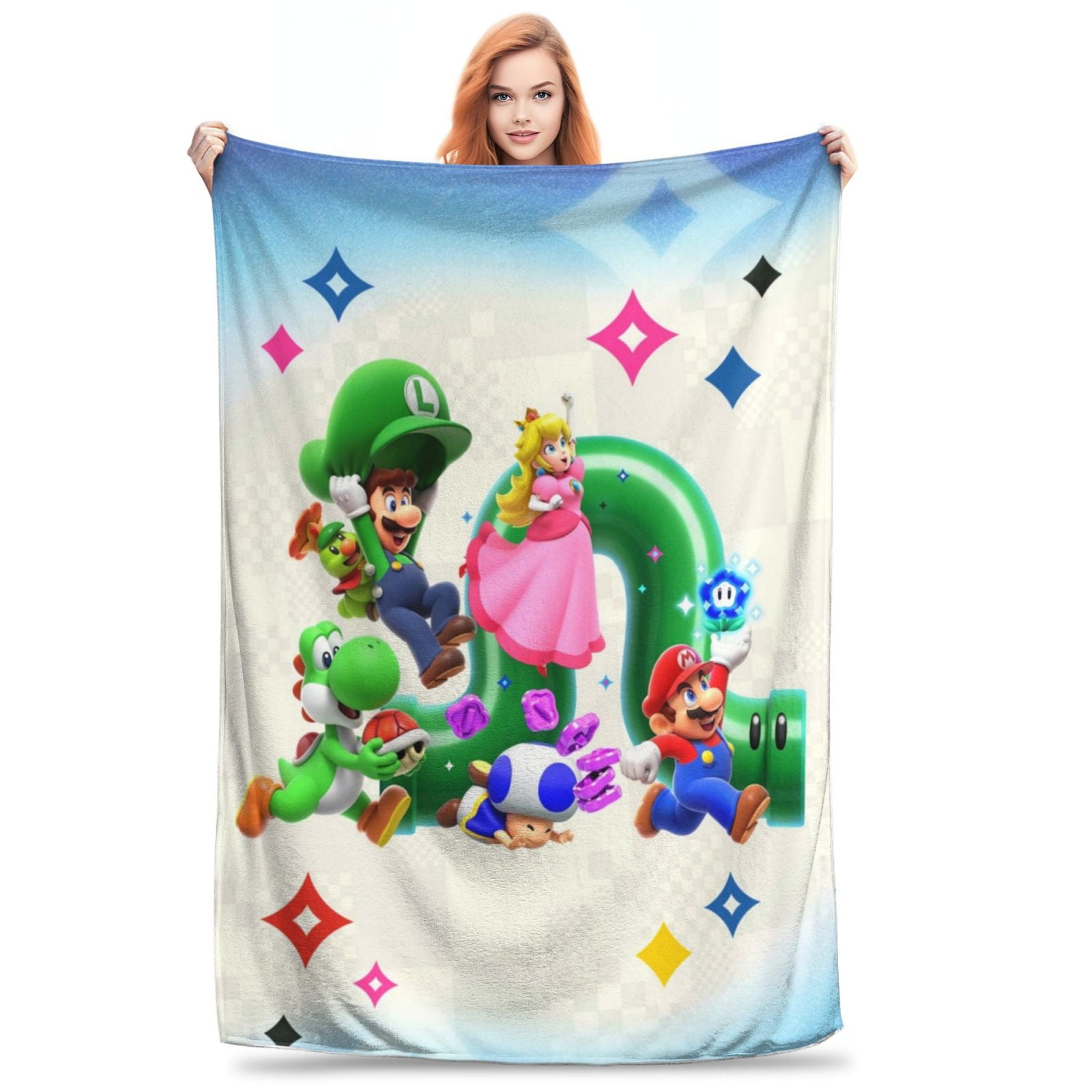 Super Mario World Blanket Super Soft Throw Blanket Lightweight Blanket ...