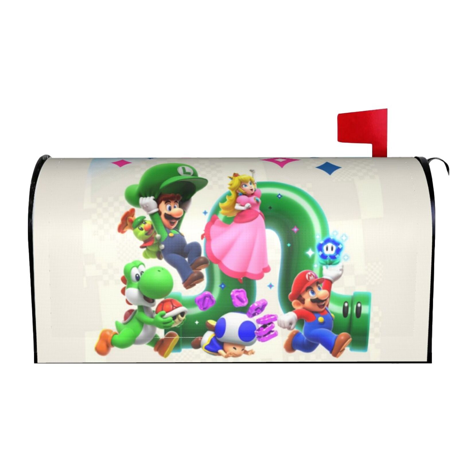 Super Mario World Cartoon Character Mailbox Cover Magnetic Standard ...