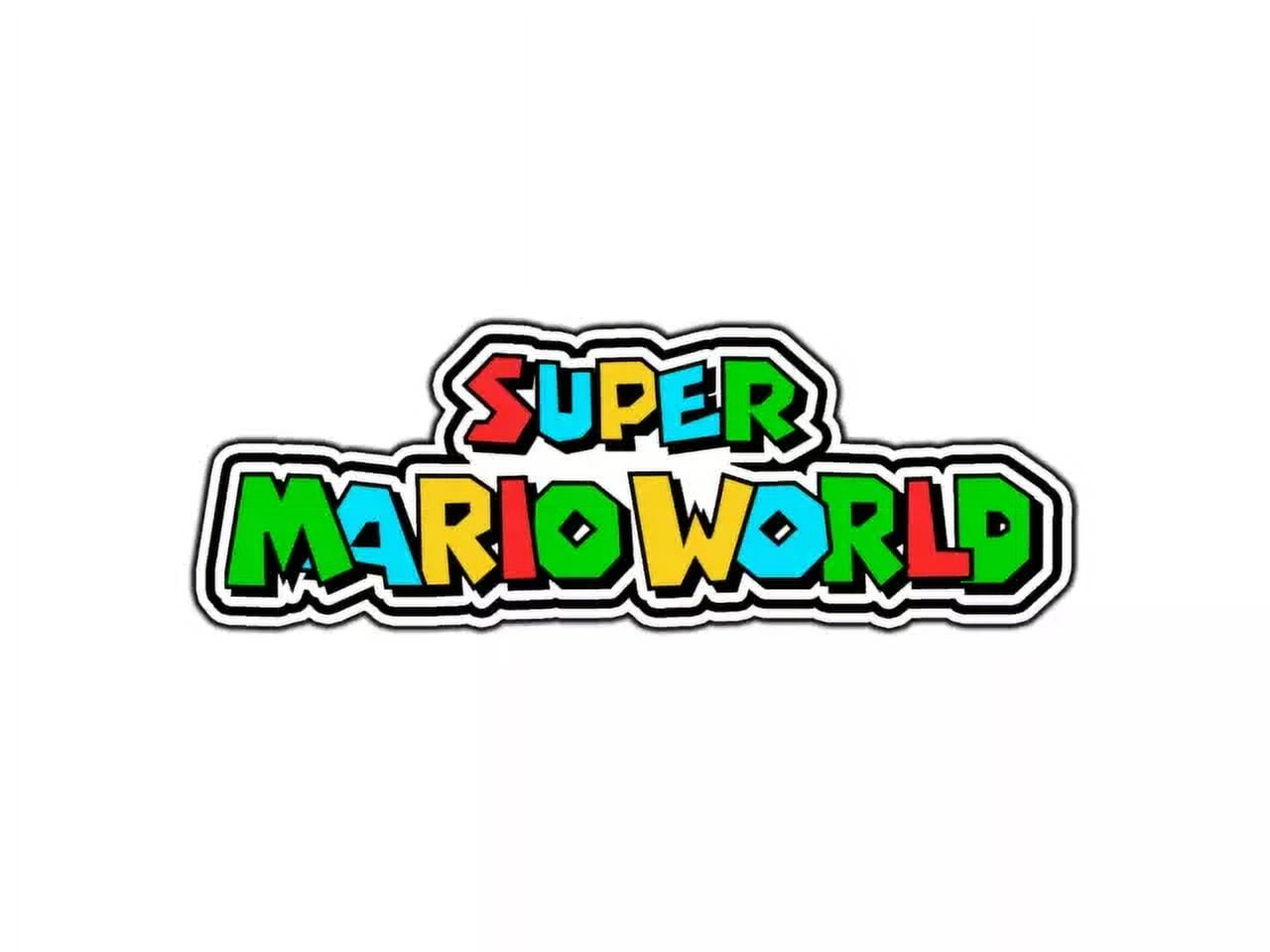 Super Mario World Logo Waterproof Sticker Phone Decal Water Bottle ...