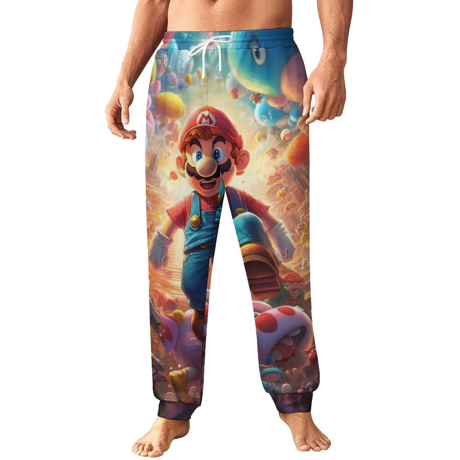 Super Mario World Men's Sweatpants Trousers 3D Printed Joggers Track ...