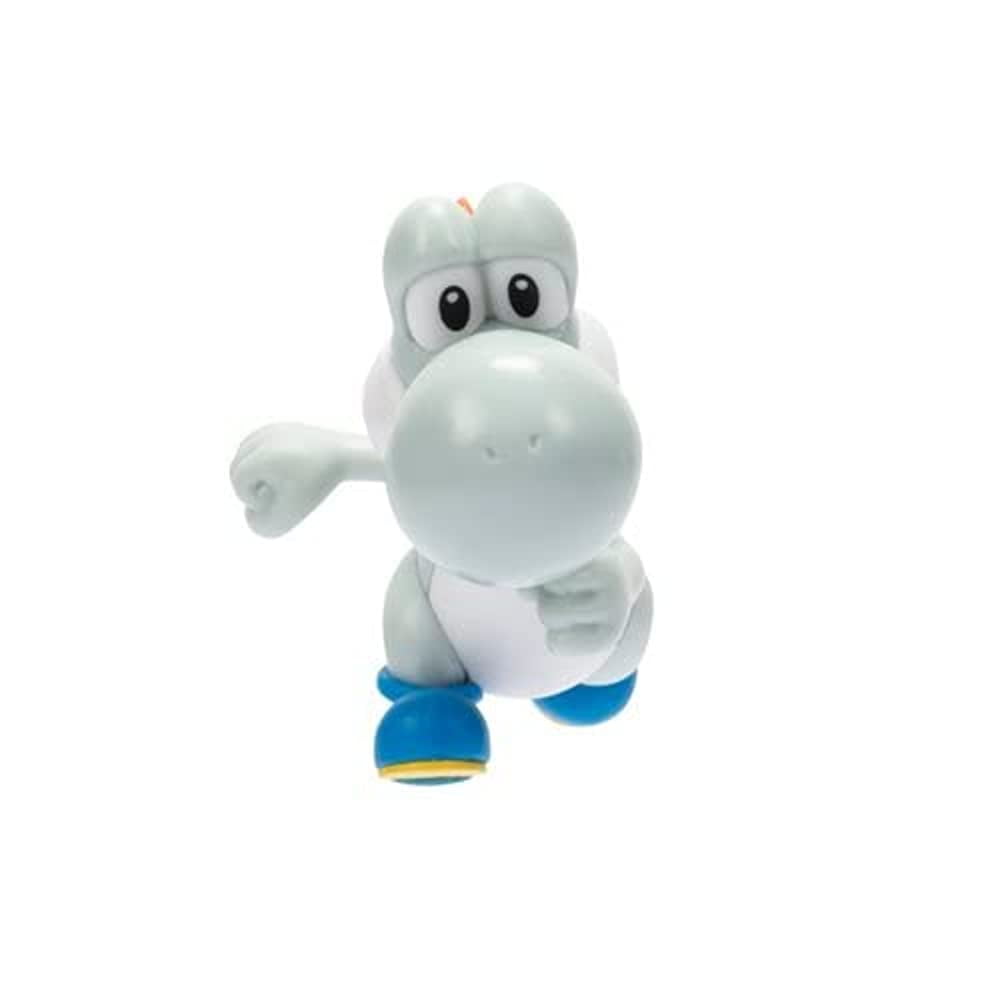 Nintendo Super Mario Toys: White Yoshi Action Figure, 2.5" Articulated ...