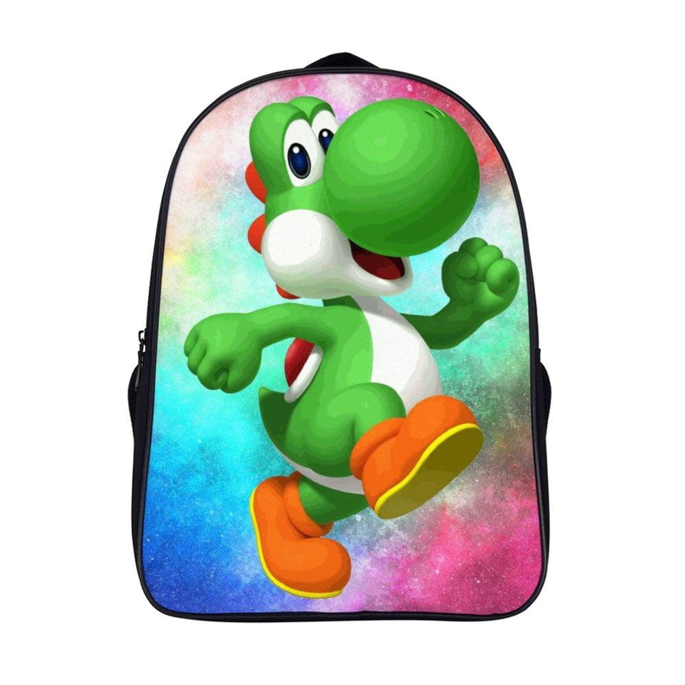 Super Mario Yoshi 16 Inch Backpack Book Bag Outdoor Daypack ...