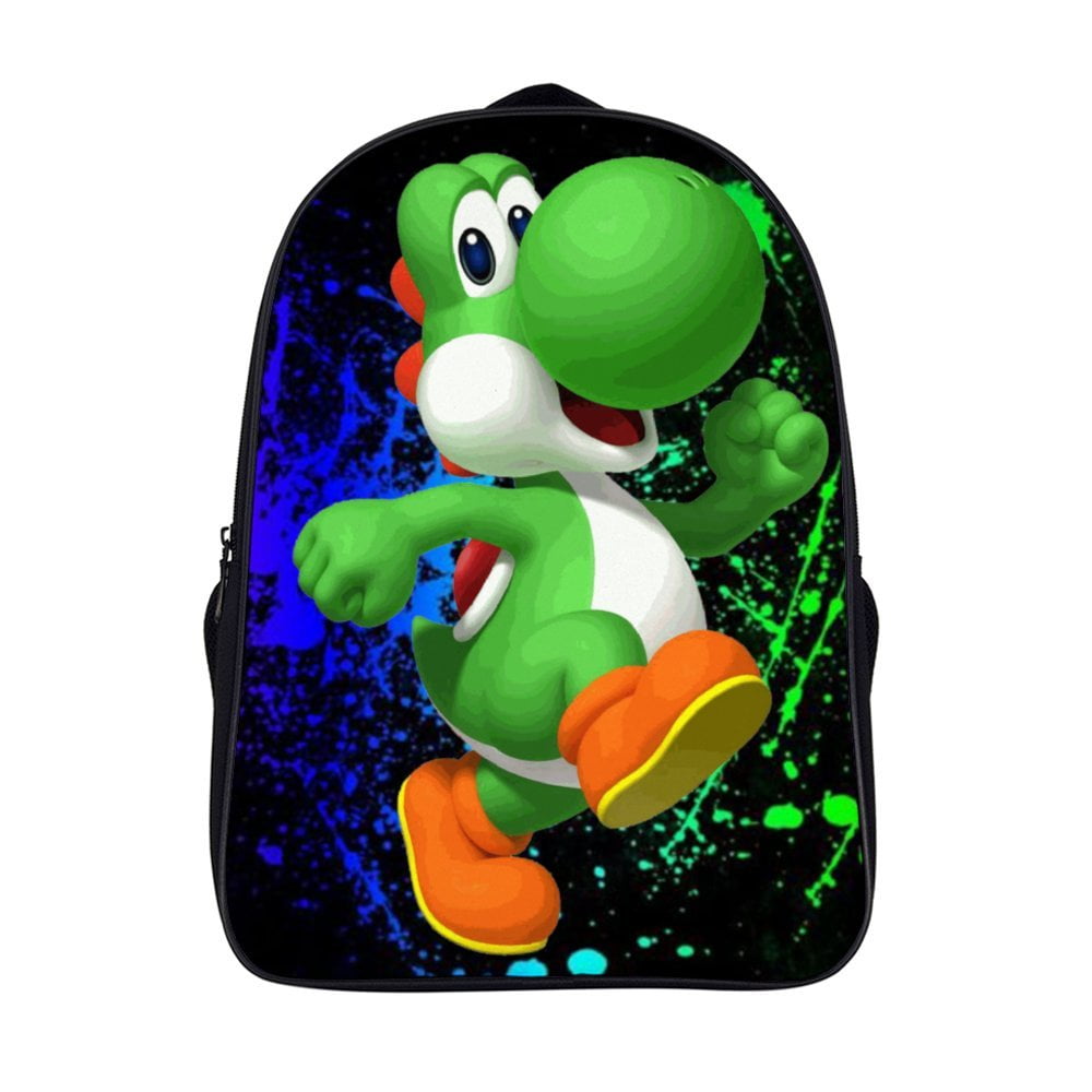 Super Mario Yoshi 16 Inch Backpack Book Bag Outdoor Daypack ...