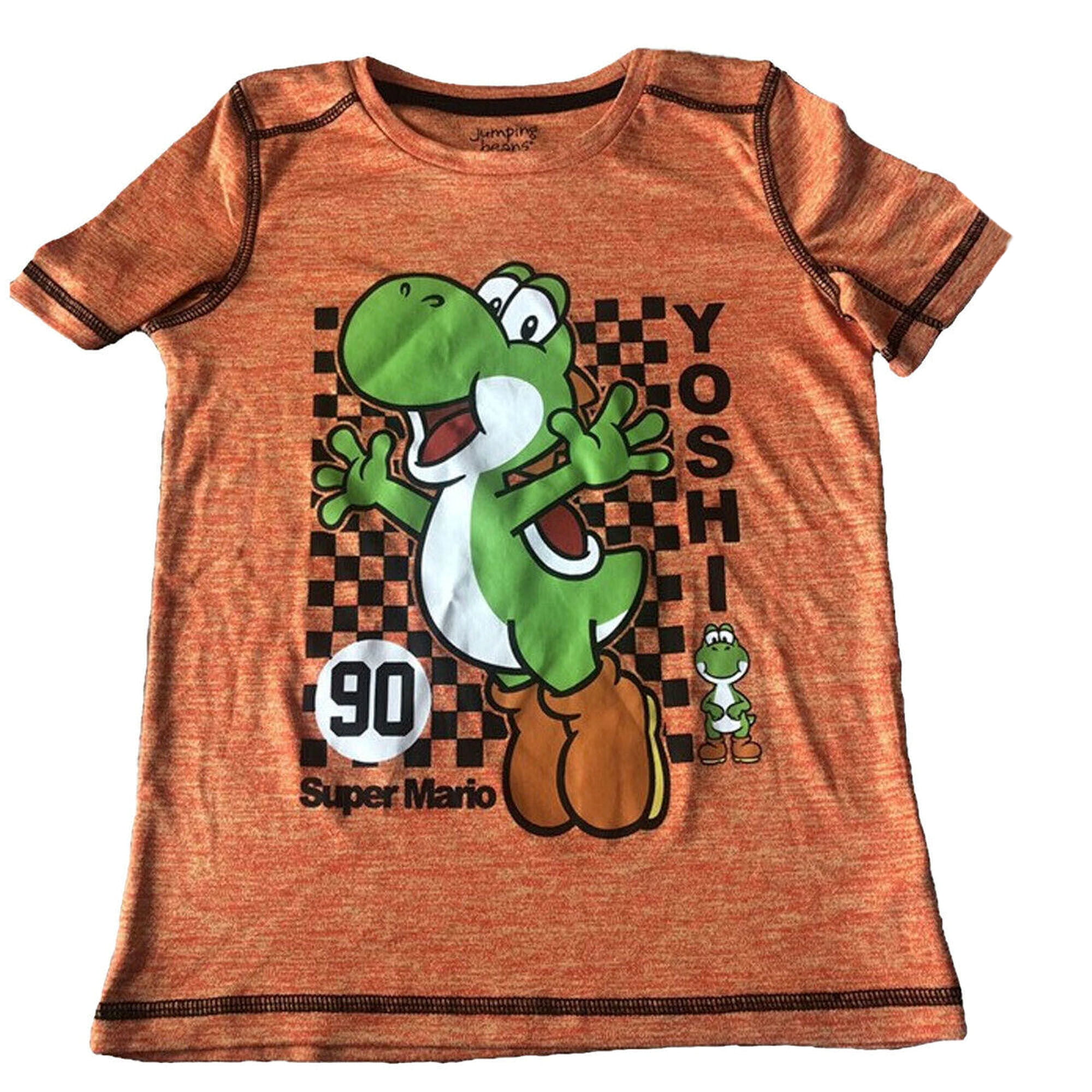 Super Mario Yoshi Big Boy's Active Wear T-Shirt (Size: 8) - Walmart.com