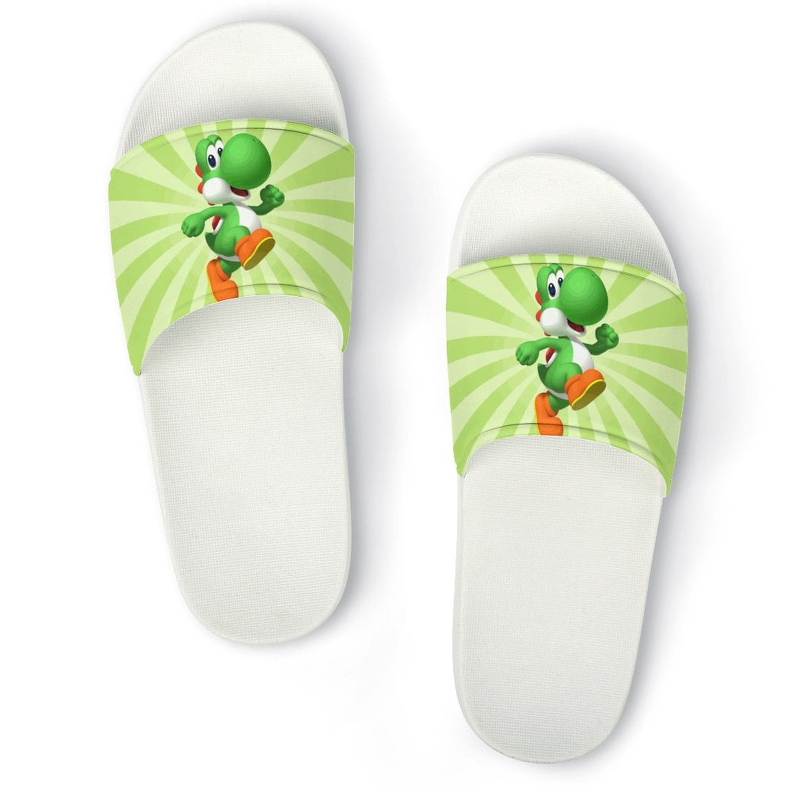 Super Mario Yoshi Home Slippers Non Slip Bathroom Open Toe Shoes ...