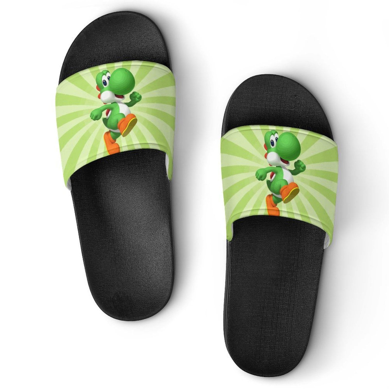 Super Mario Yoshi Home Slippers Non Slip Bathroom Open Toe Shoes ...