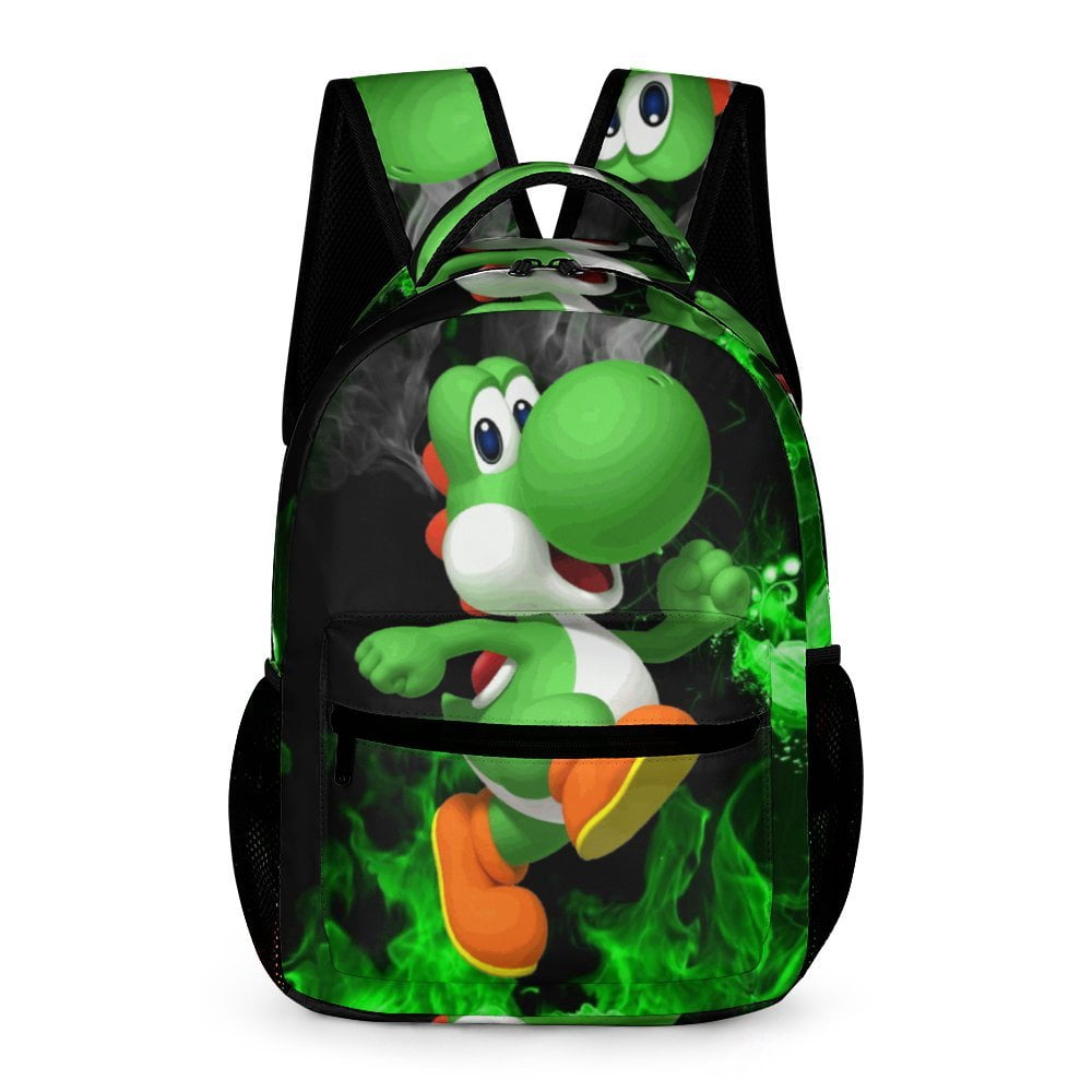 Super Mario Yoshi Casual Shoulder Bag Lightweight Prints Book Bag ...