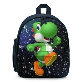 Super Mario Bros Yoshi Plush Backpack, Youth Size, Adjustable Strap ...