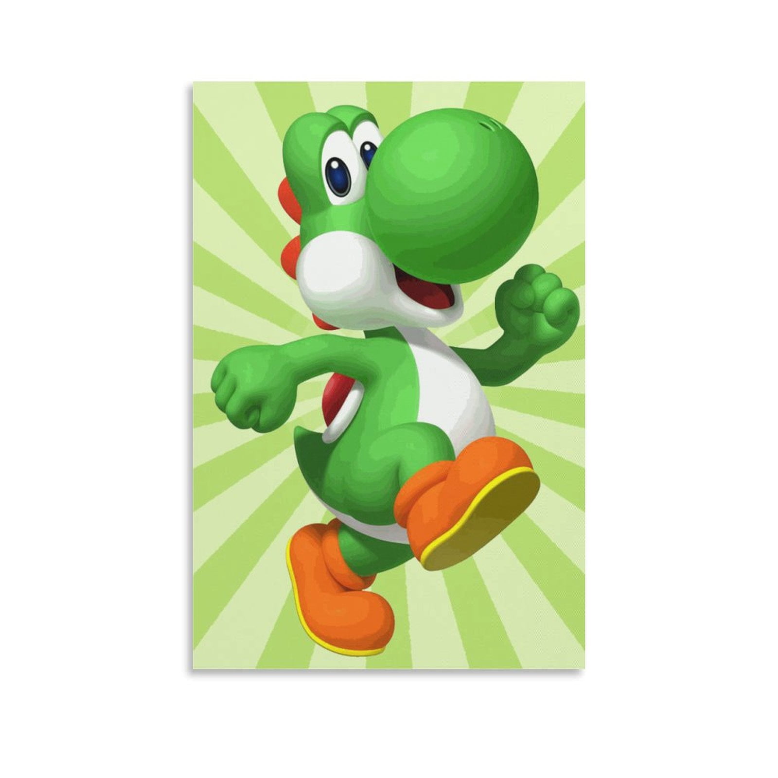 Super Mario Yoshi Paintings, 20x30inch Single Hanging Painting Home ...