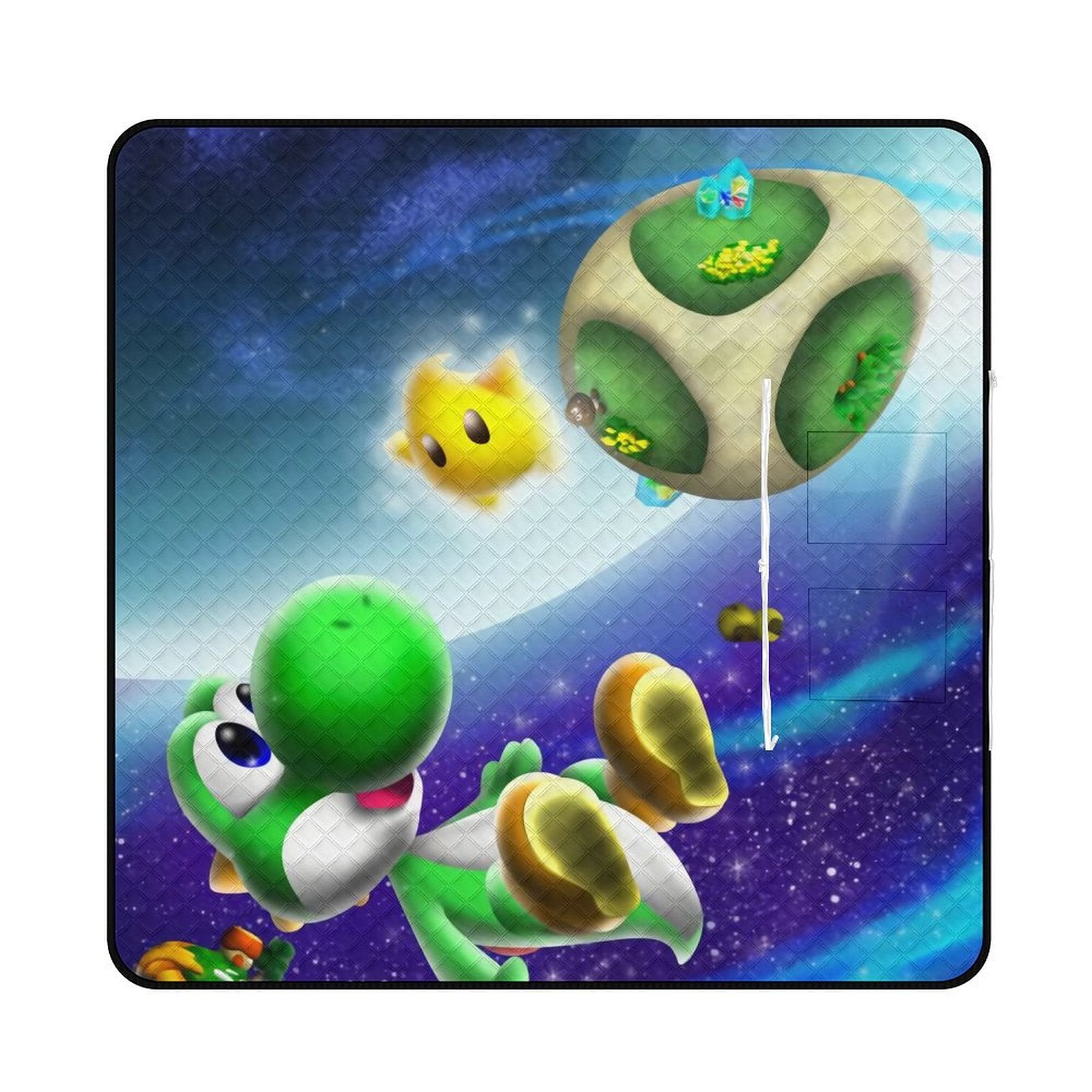 Super Mario Yoshi Picnic Blankets,78x78 Waterproof Picnic Mat,Beach ...