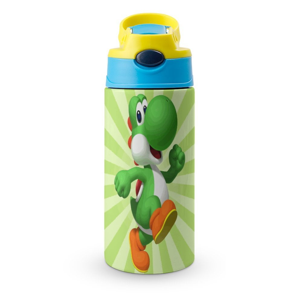 Super Mario Yoshi Portable Water Bottle Insulated Stainless Steel Water ...