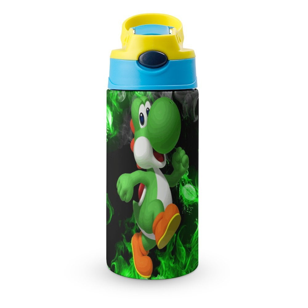Super Mario Yoshi Portable Water Bottle Insulated Stainless Steel Water ...