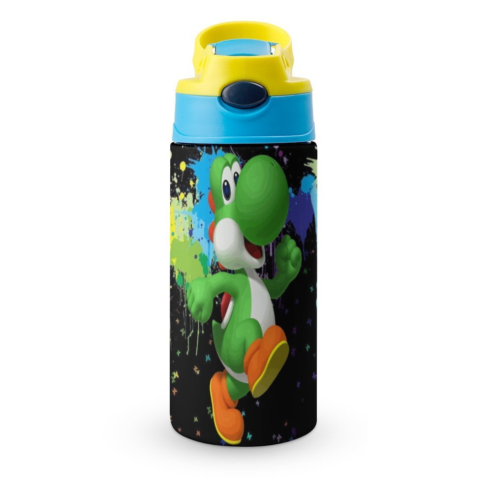 Super Mario Yoshi Portable Water Bottle Insulated Stainless Steel Water ...