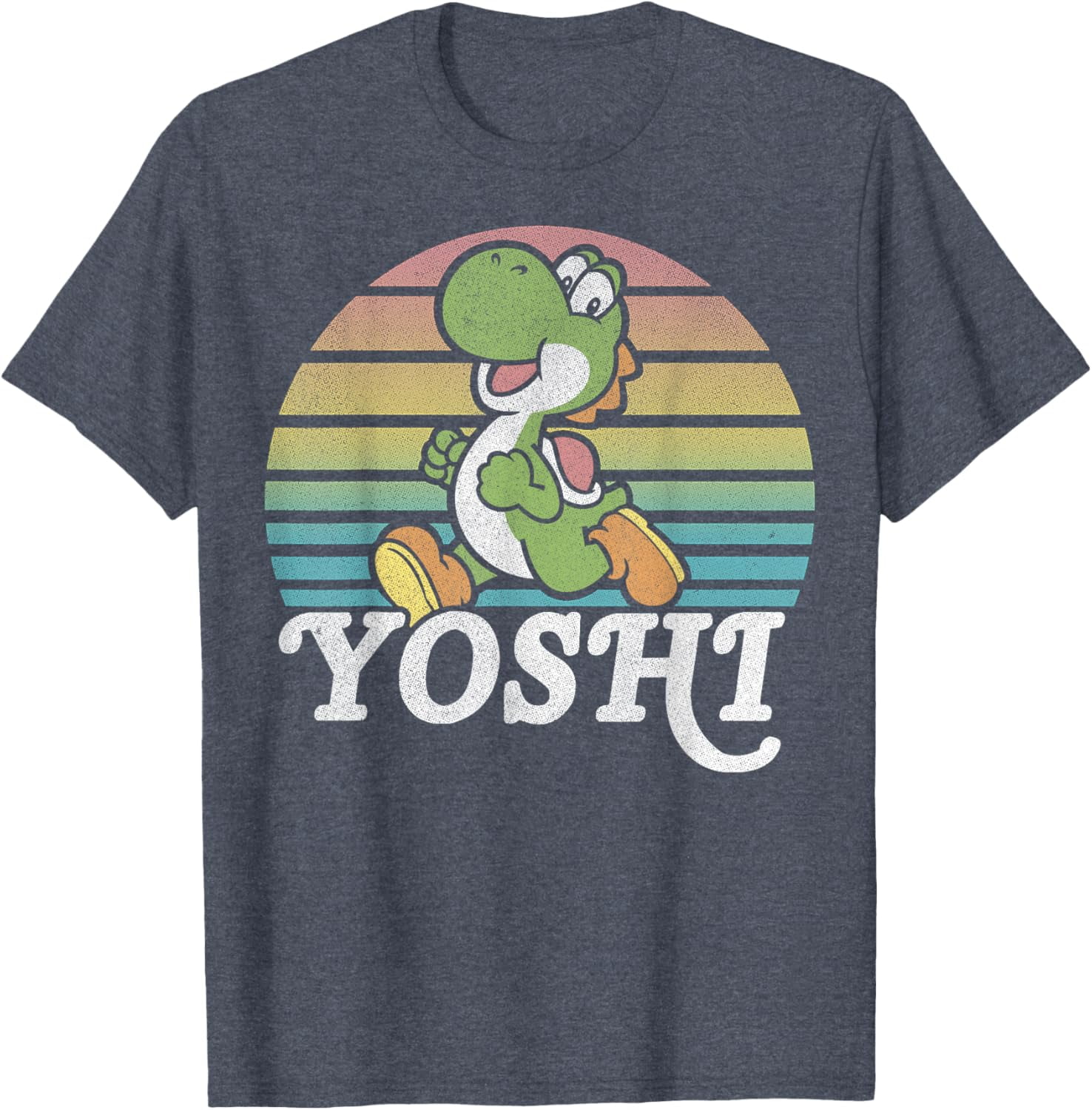 Super Mario Yoshi Retro Line Run Portrait T-Shirt - Walmart.com