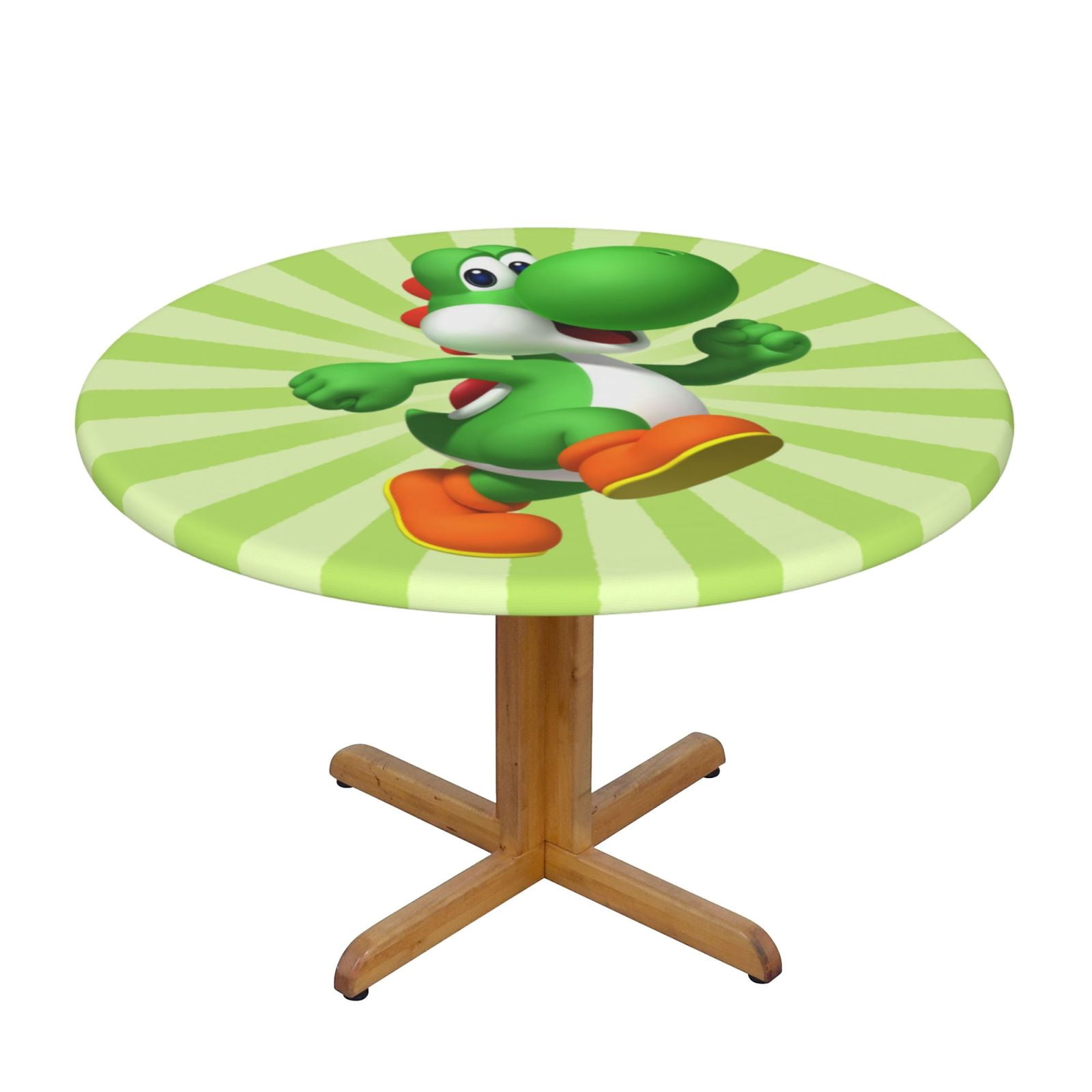 Super Mario Yoshi Round Tablecloth Washable Picnic Table Cover ...