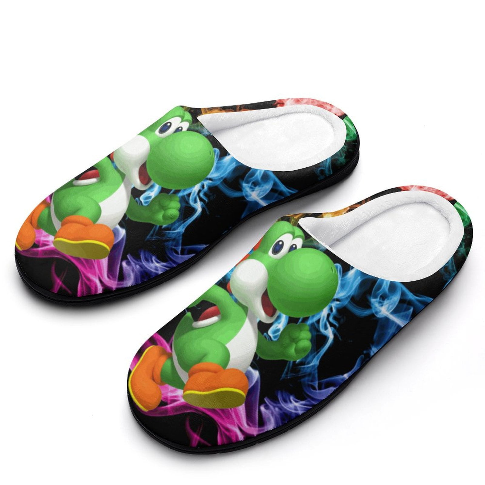 Super Mario Yoshi Slippers for Women Cotton Slippers Soft Printed House ...