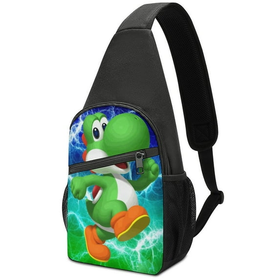 Super Mario Yoshi Unisex Crossbody Bags Lightweight Sling Backpack ...