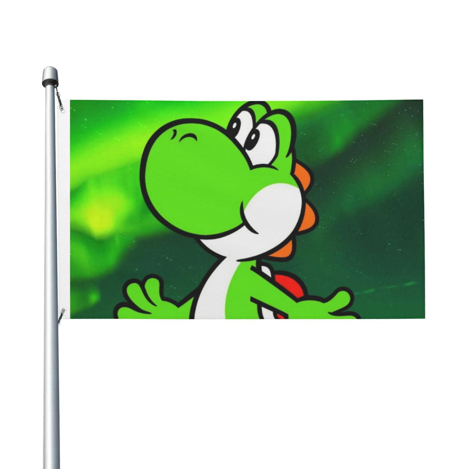 Super Mario Yoshi Wallpaper 3x5ft Face Flag Fade Proof Holiday Fall ...