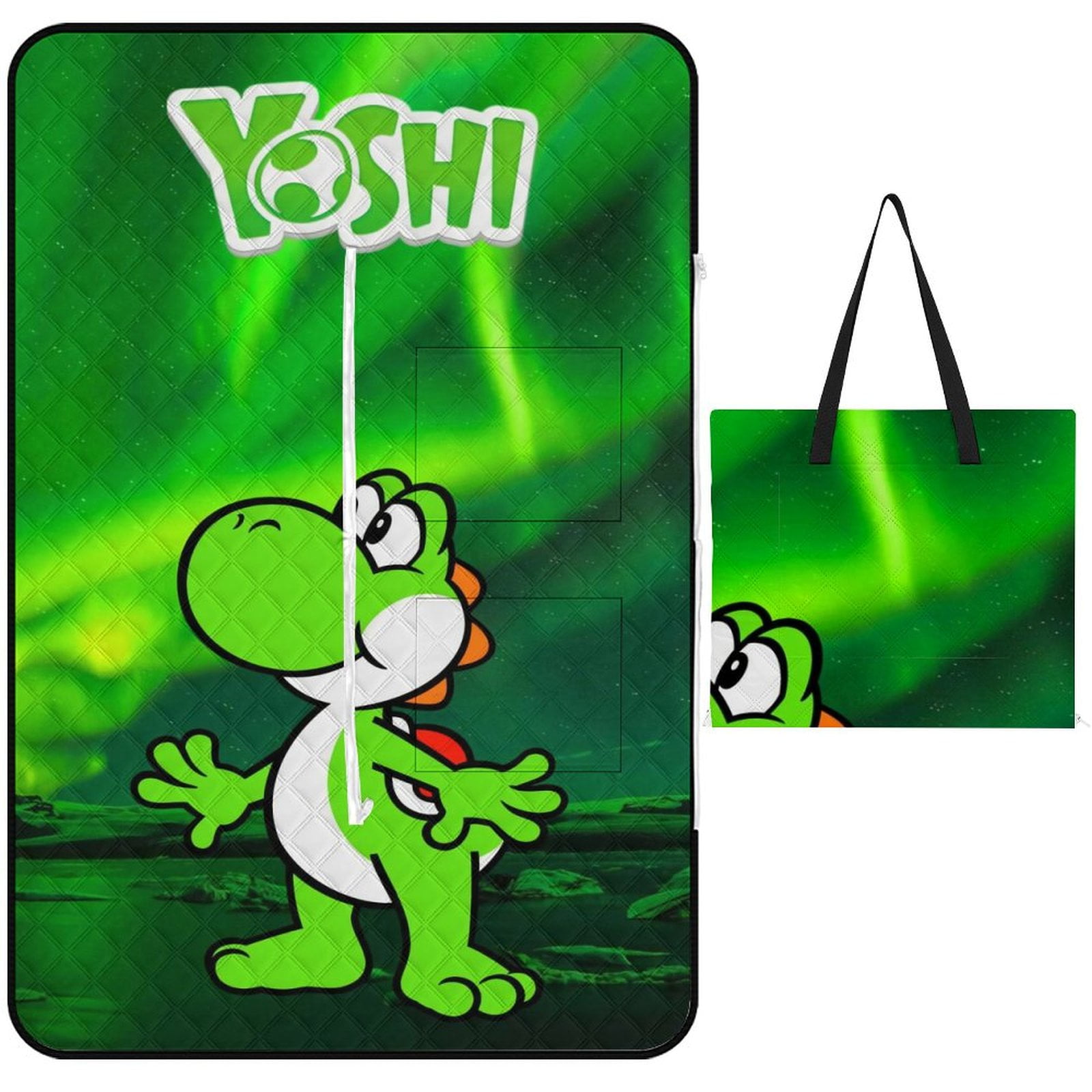Super Mario Yoshi Wallpaper Extra Large Picnic Outdoor Blanket,59 x 39 ...